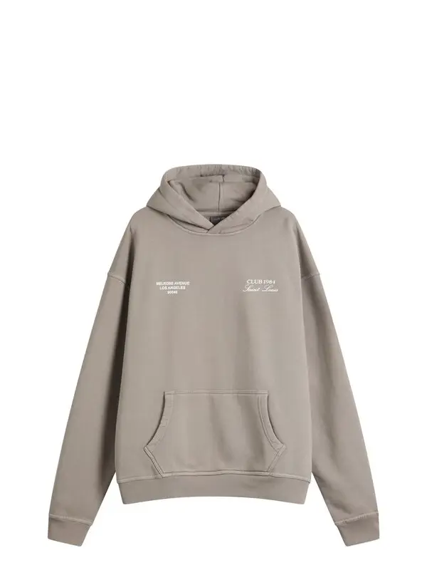 CLUB 1984 Melrose Hoodie - Light Washed Grey
