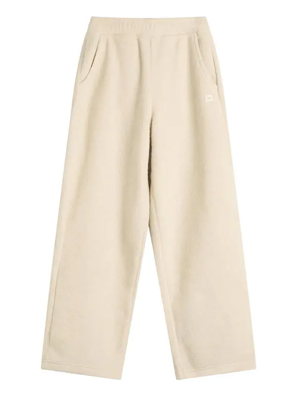 DUNST Boucle Wide Leg Sweatpants - Cream