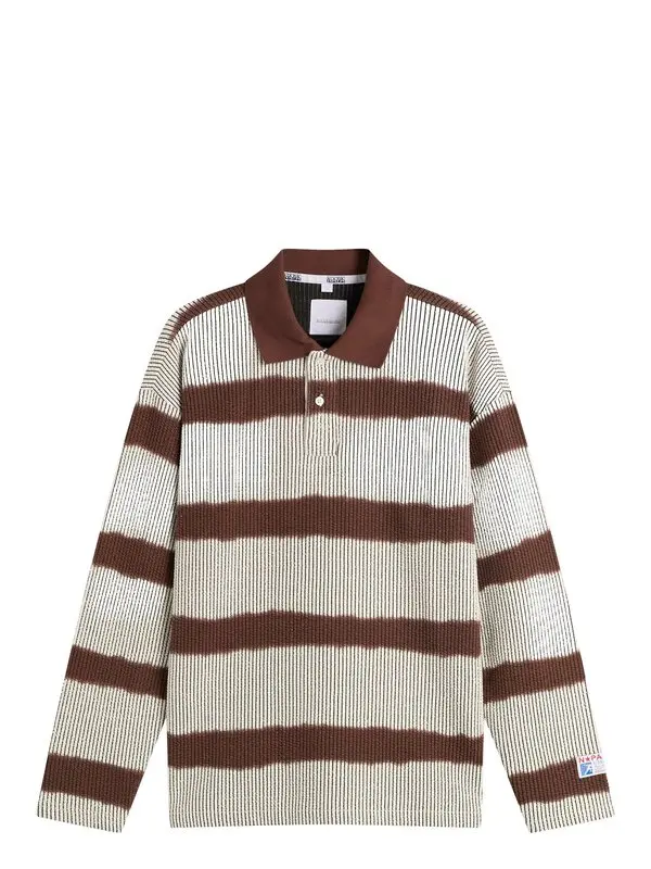 NAPAPIJRI X Martine Rose Long Sleeve Polo - Stripe L64