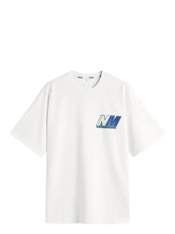 NAPAPIJRI X Martine Rose Logo T-shirt - White Whisper