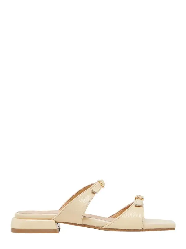 DOLCEVITA Lavern Sandals - Light Yellow Crinkle Patent