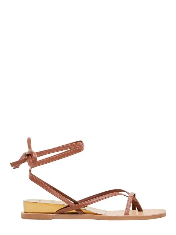 DOLCEVITA Rudie Sandals - Cognac Leather
