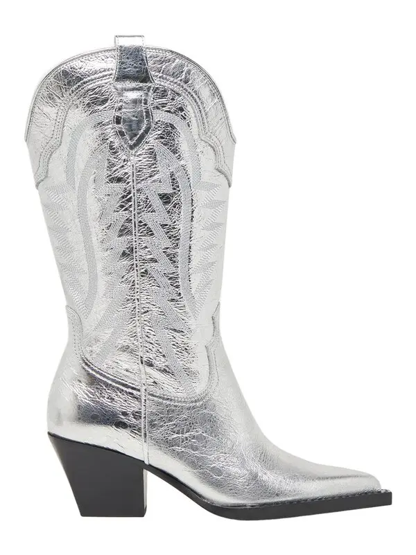DOLCEVITA Ryland Boots - Silver Distressed Leather