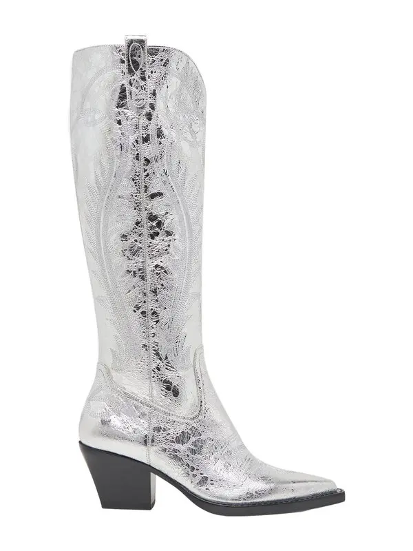 DOLCEVITA Ryatt Boots - Silver Distressed Leather