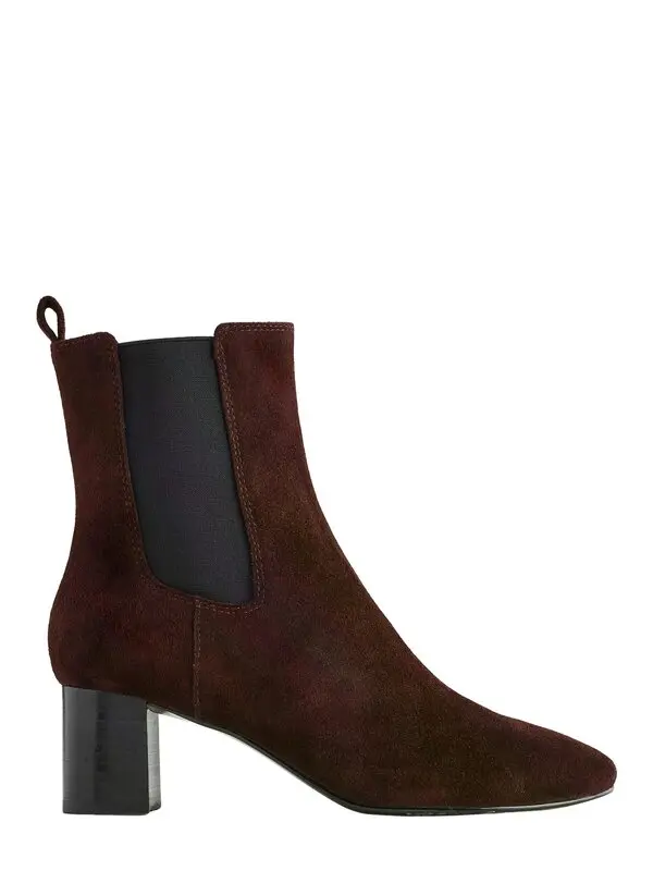 Madewell Suede Chelsea Boots - Coffee Bean