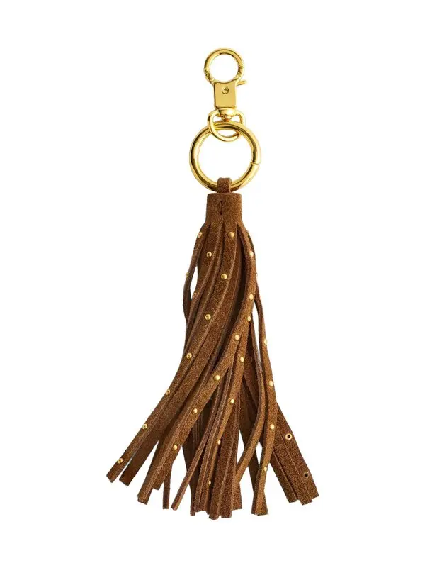 Madewell Studded Tassel Bag Charm - Dried Acorn