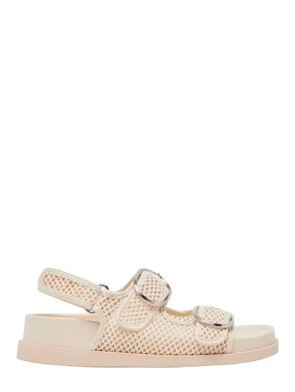 DOLCEVITA Starla Mesh Sandals - Creme Woven Mesh
