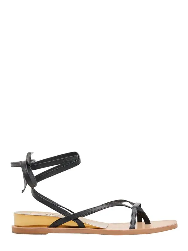 DOLCEVITA Rudie Strappy Sandals - Black Leather