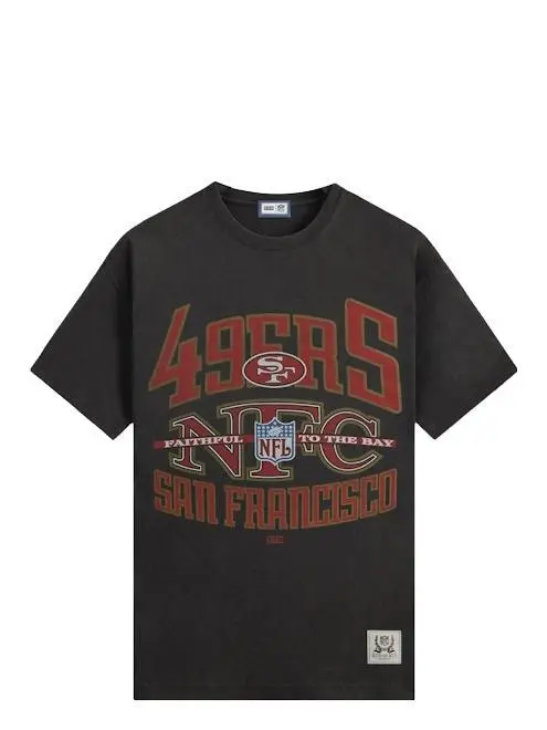 Kith X Nfl San Francisco 49ers Vintage Jones Tee Shirt - Black
