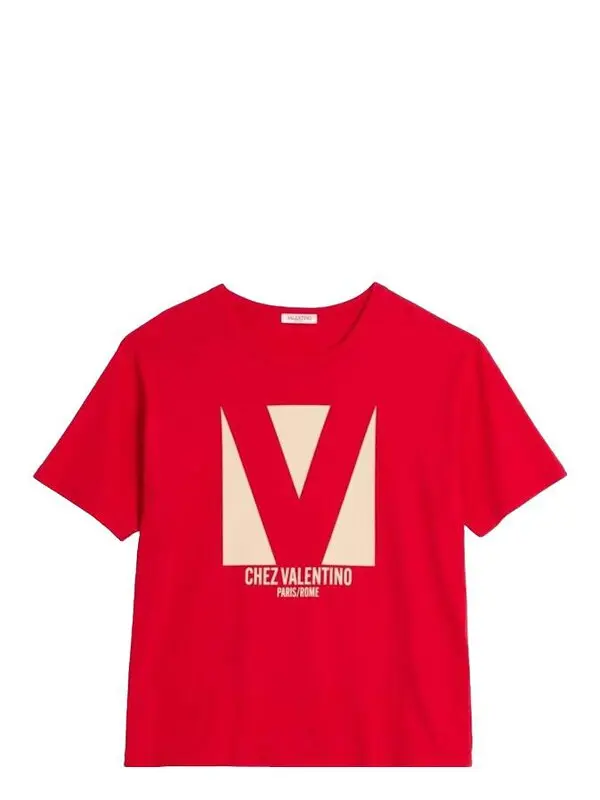 Valentino Garavani Chez Print T-shirt - Red