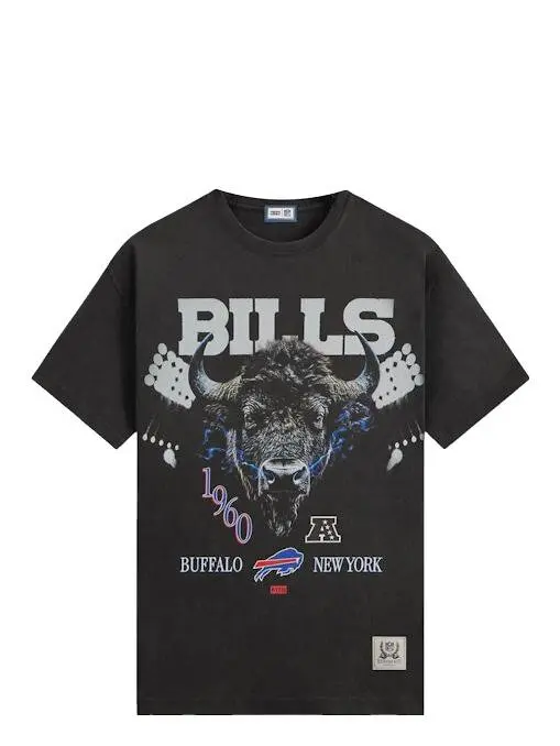 Kith X Nfl Buffalo Bills Photo Vintage Jones Tee Shirt - Black