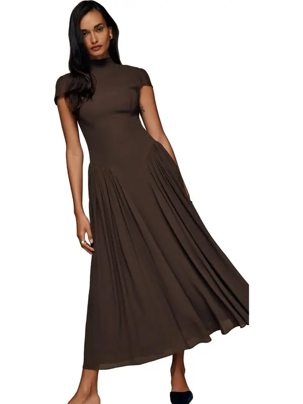 REFORMATION Petites Maven Dress - Brown