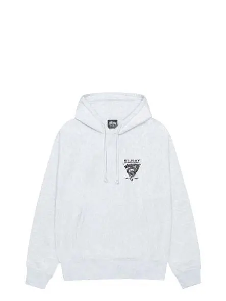 StÜssy Dragon Hoodie - Ash Heather