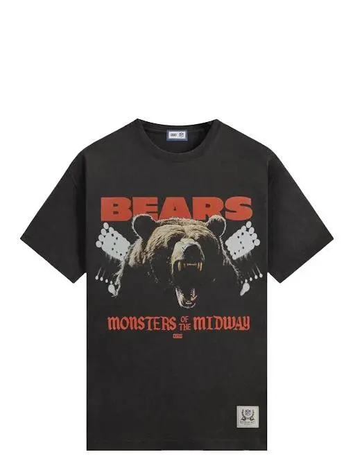 Kith X Nfl Chicago Bears Photo Vintage Jones Tee Shirt - Black