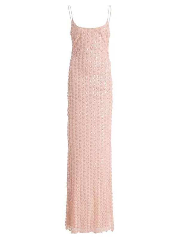THE NEW ARRIVALS ILKYAZ OZEL Isis Gown - Light Pink