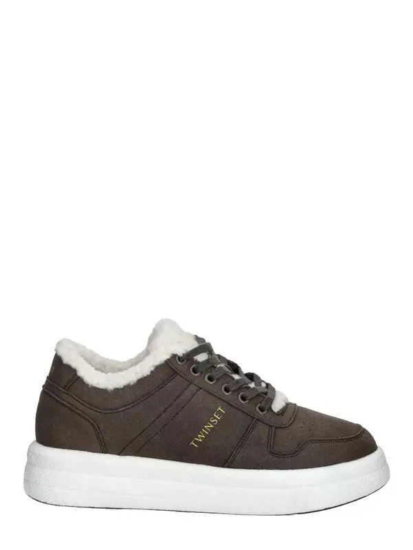 TWINSET Logo-print Sneakers - Brown