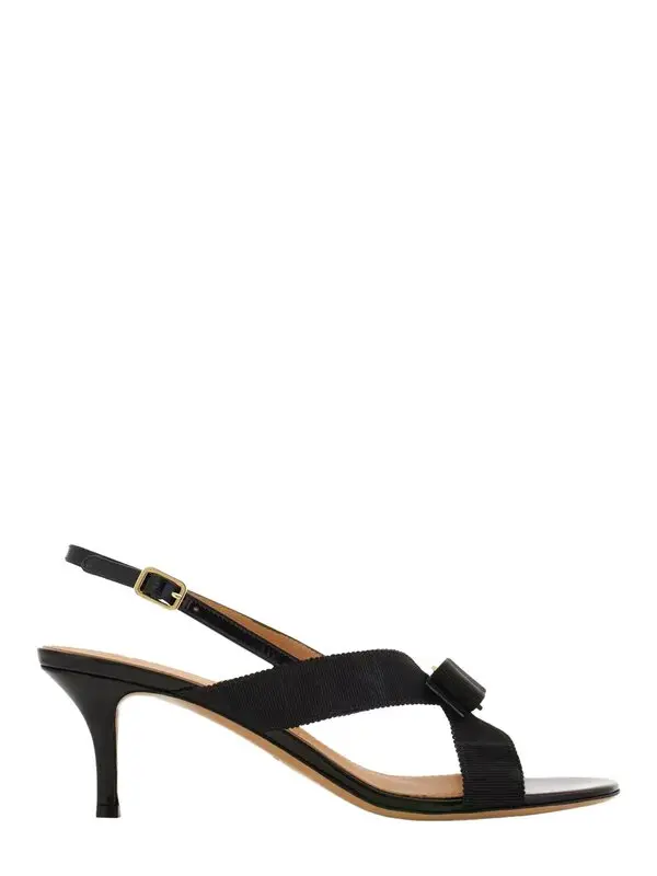 FERRAGAMO 50mm Bow-detail Heeled Sandals - Black