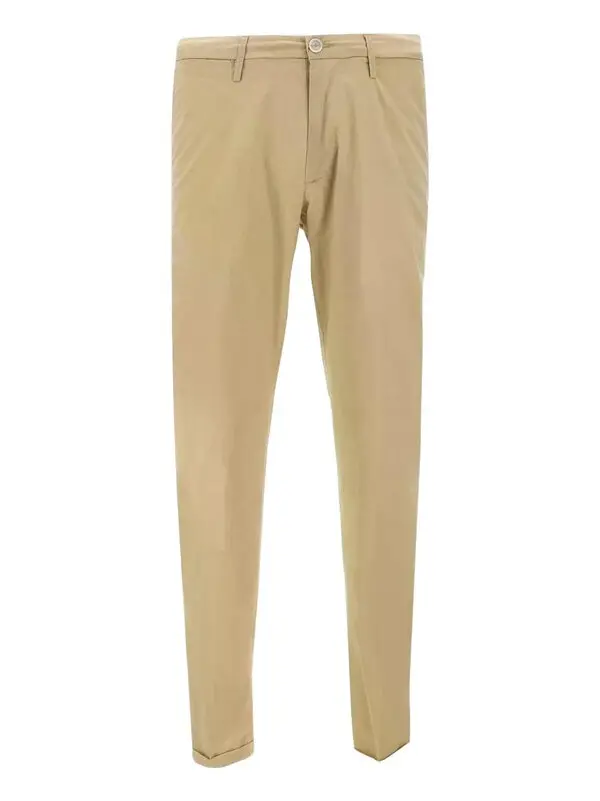 RE-HASH Stretch Cuffed Trousers - Neutrals