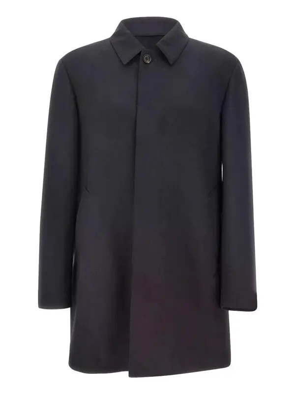 Corneliani Single-breasted Coat - Black