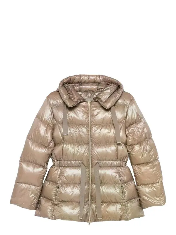 Herno Hooded Quilted Down Jacket - Neutrals