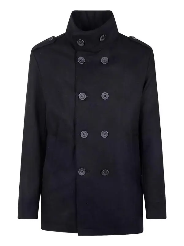 Herno Double-breasted Coat - Black
