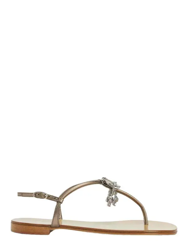 GIUSEPPE ZANOTTI Glenda Crystal-embellished Sandals - Gold