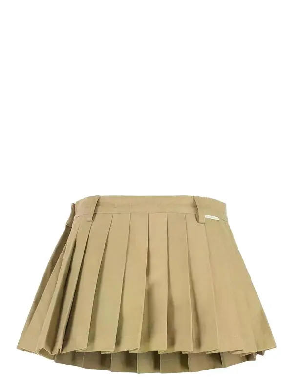 7 For All Mankind Pleated Skirt - Neutrals