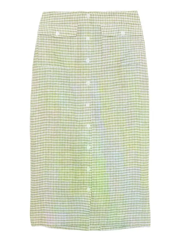 REFORMATION Britt Skirt - Green