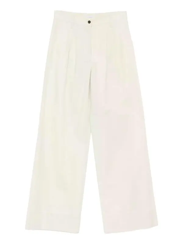 Malo Pleated Trousers - White