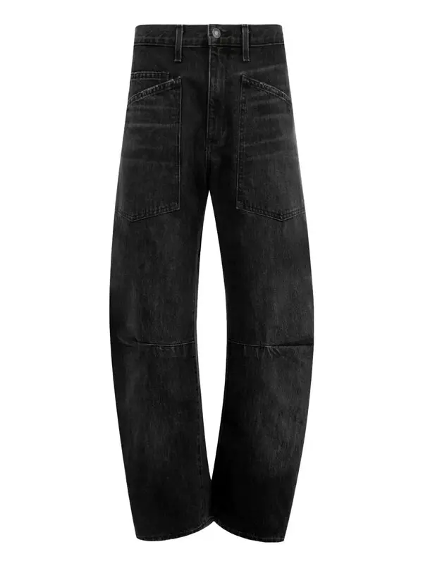NILI LOTAN Shon Panelled Jeans - Black