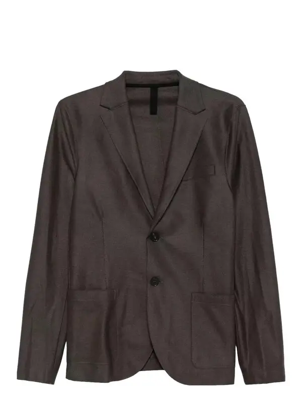 Harris Wharf London Single-breasted Virgin-wool Blazer - Brown