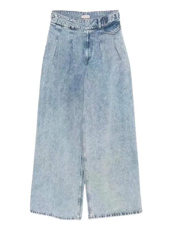 THE MANNEI Drew Wide Leg Jeans - Blue