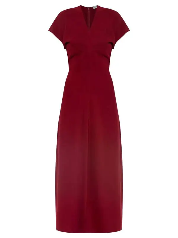 ANINE BING Zadig V-neck Midi Dress - Red