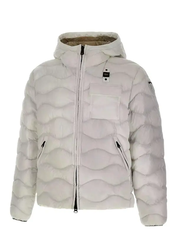 BLAUER. Bryant Chest-pocket Quilted Jacket - White