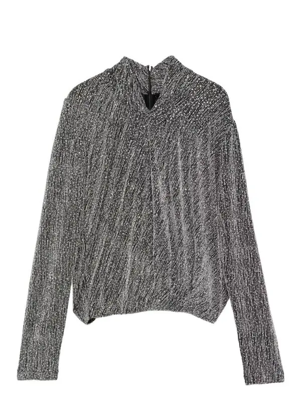 IRO PARIS Metallic Effect Sweater - Grey