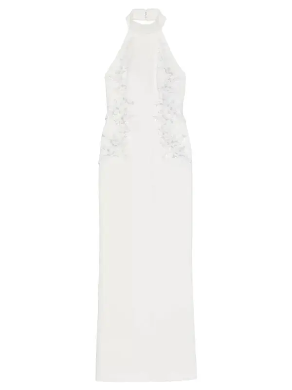 Rebecca Vallance Flower-embellished Maxi Dress - Neutrals
