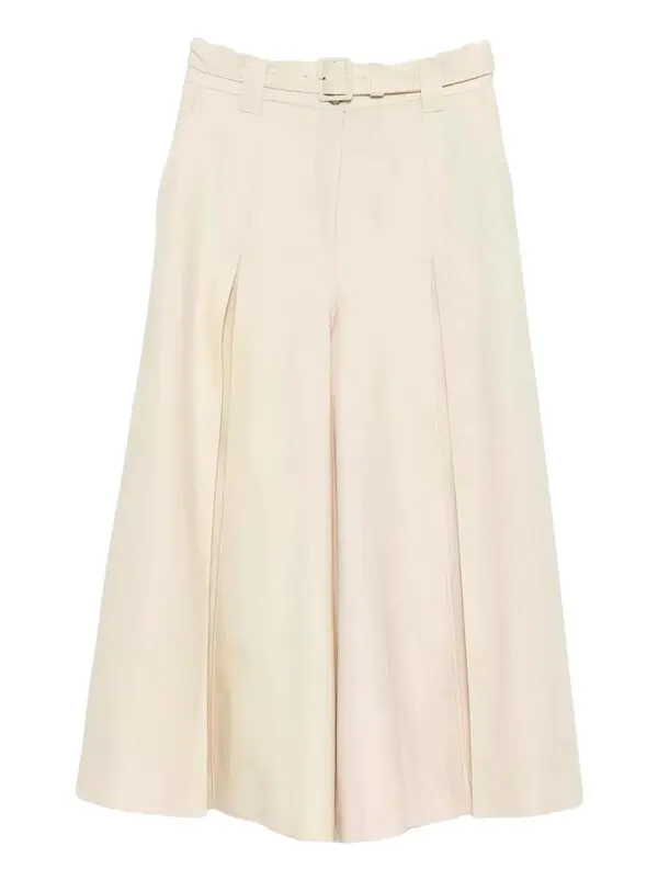Zimmermann Hypnotic Pleated Wide-leg Trousers - Neutrals