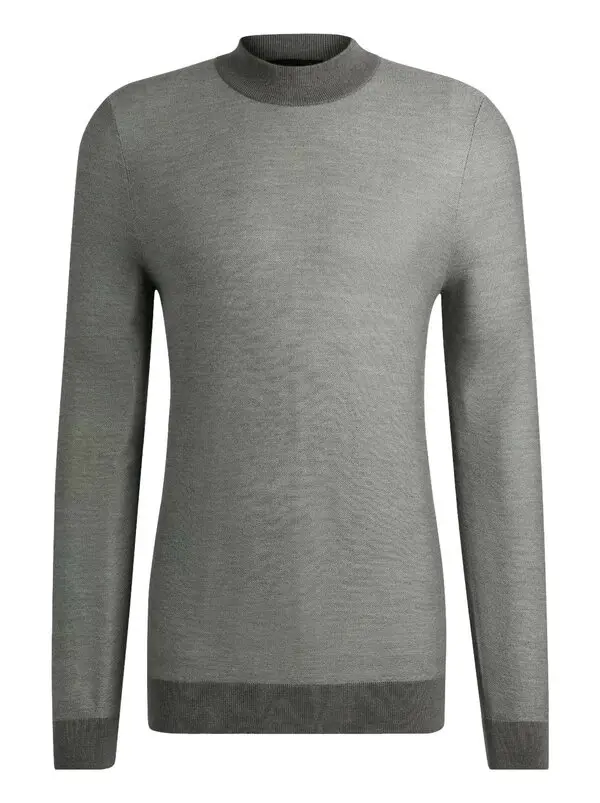 Hugo Boss Crew-neck Silk Sweatshirt - Grey