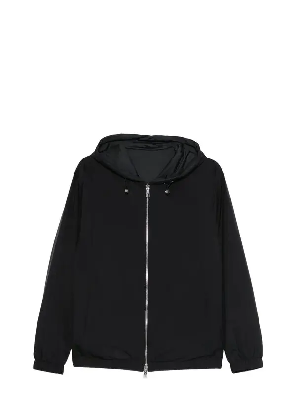 MONTECORE Zip-up Hooded Jacket - Black
