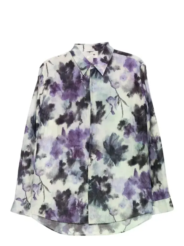 CALMLENCE Floral-print Shirt - Purple