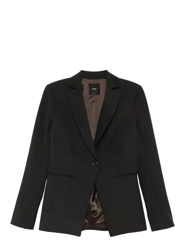 Pinko Single-breasted Blazer - Brown
