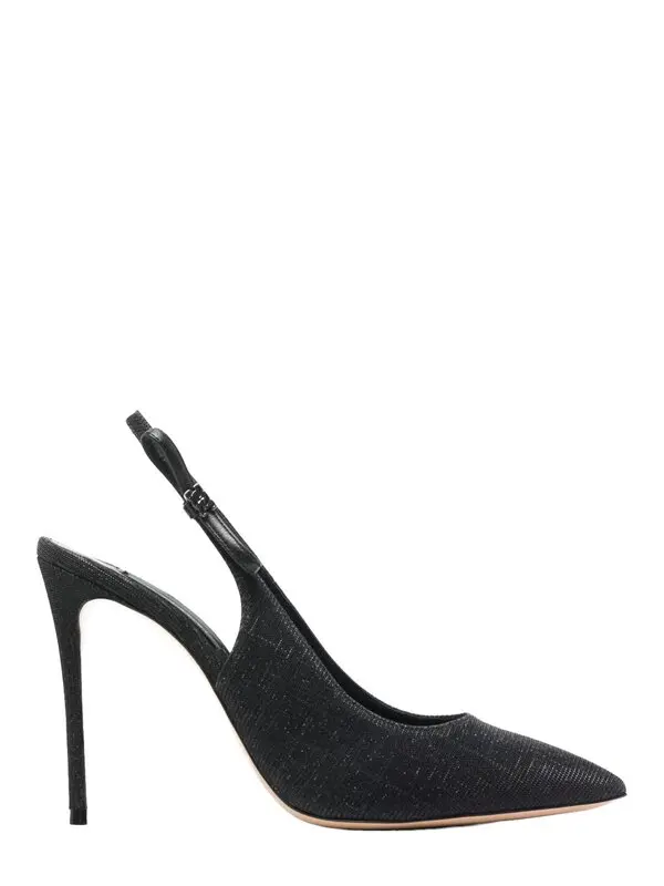Casadei 100mm Slingback Pumps - Black