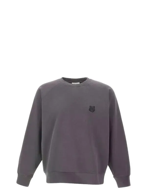 Maison Kitsuné Fox-patch Sweatshirt - Grey