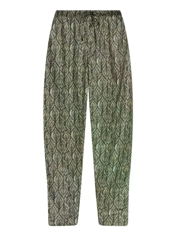 Hanro Patterned Drawstring Trousers - Brown