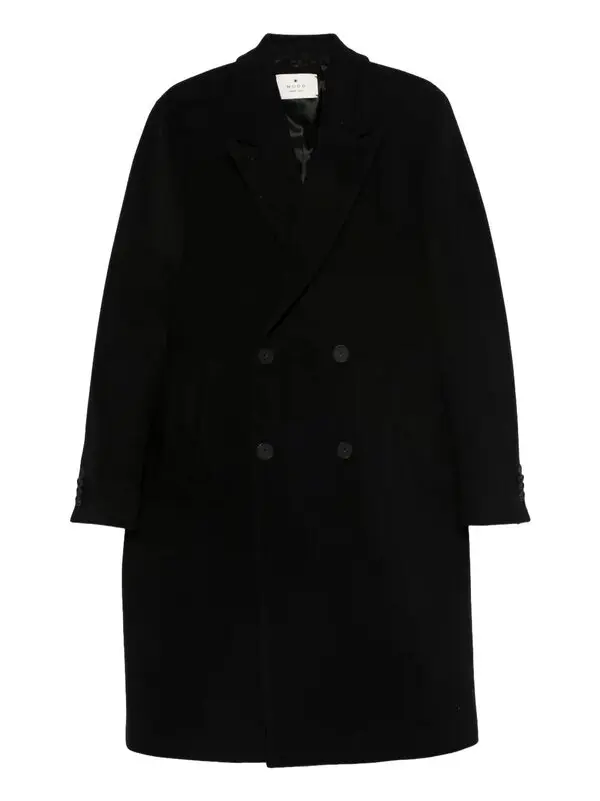 MANUEL RITZ Double-breasted Coat - Black