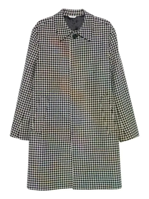 MANUEL RITZ Houndstooth Pattern Coat - Grey