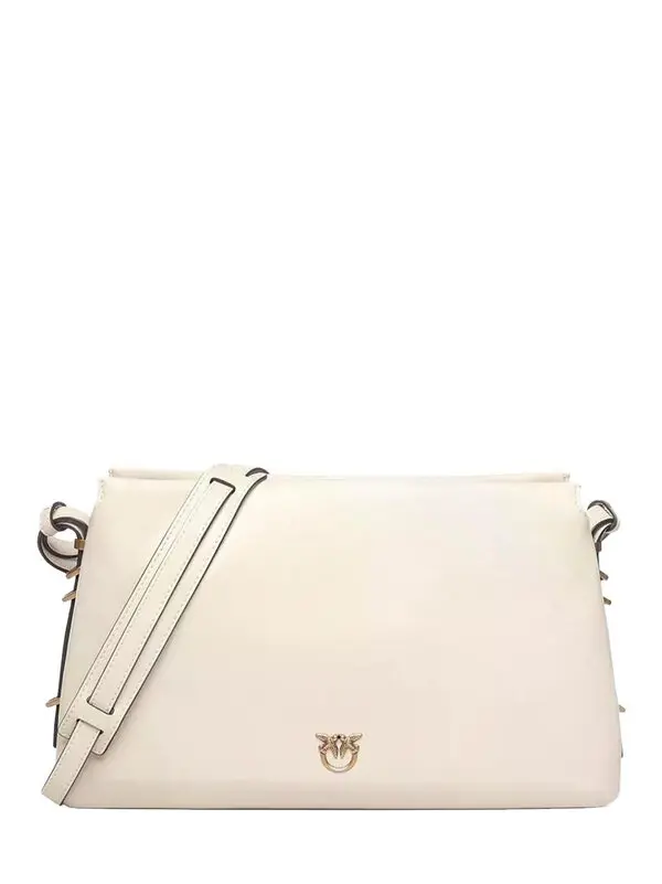 Pinko Logo-plaque Shoulder Bag - Neutrals