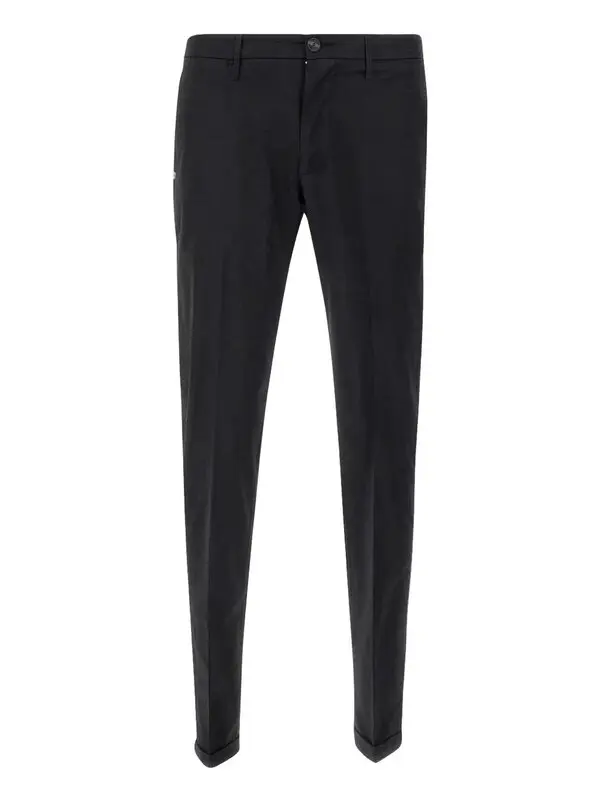 RE-HASH Turn-up Hem Trousers - Black