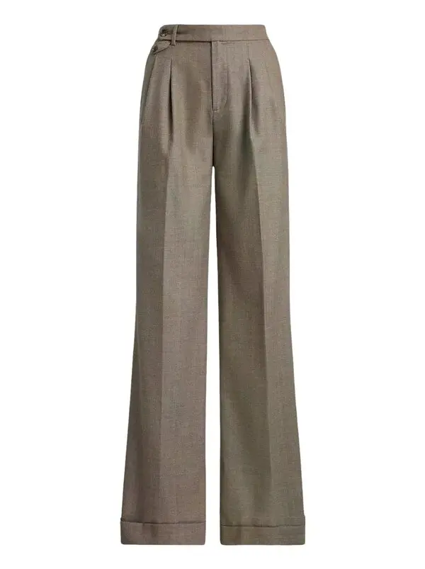 Ralph Lauren Pleated Wool Trousers - Neutrals
