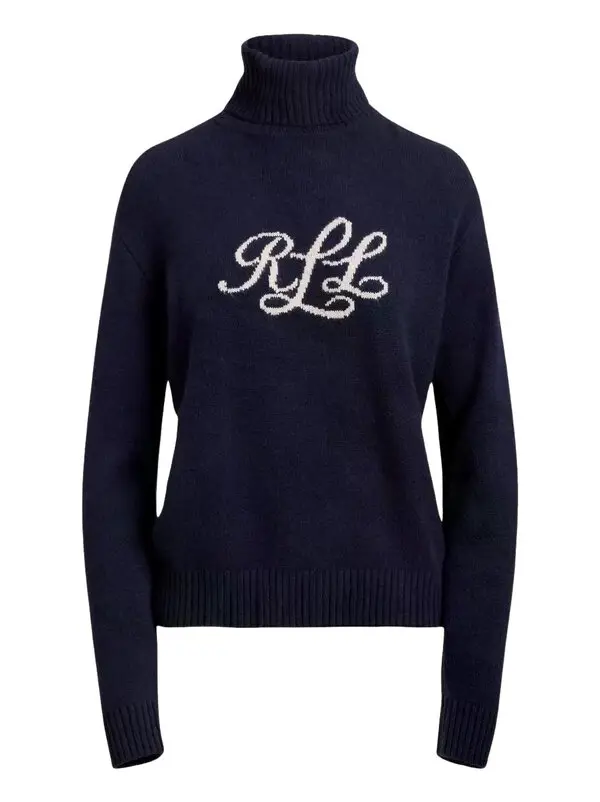 Ralph Lauren Knitted Roll-neck Sweater - Blue
